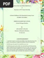 Teaching Internship Portfolio | PDF | Teachers | Learning