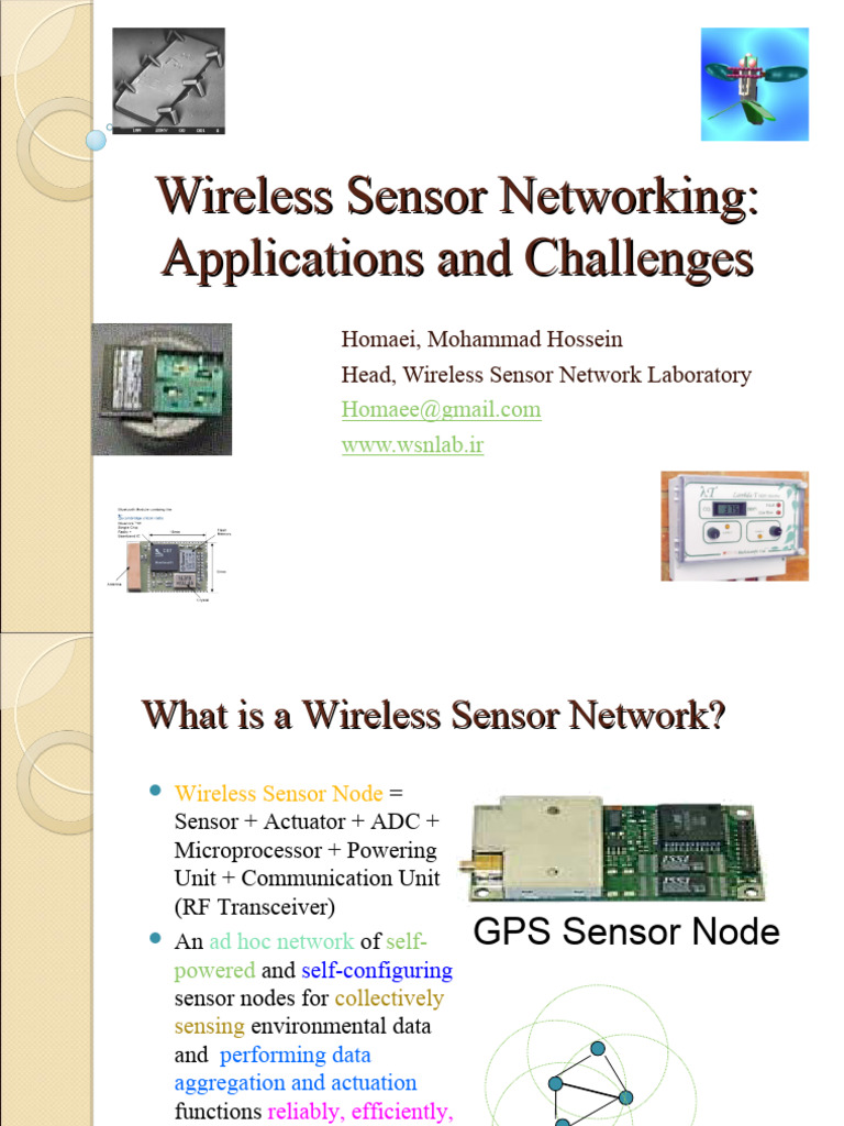 Presentation File About Wireless Sensor | PDF | Computer Network | Wireless Sensor Network