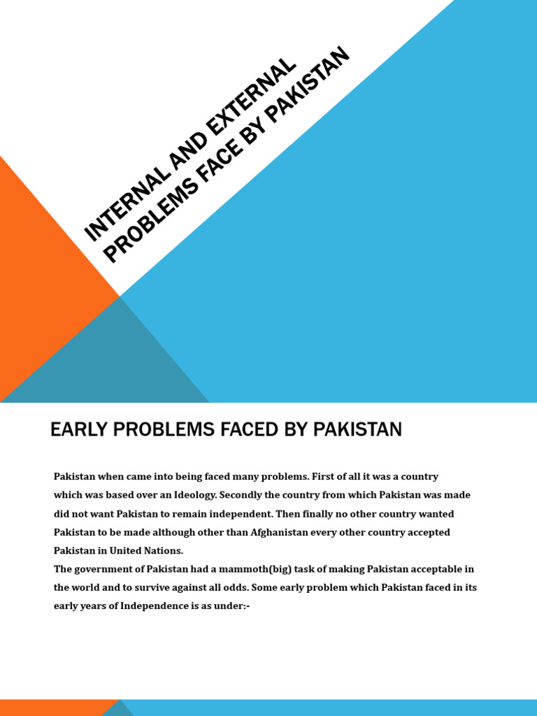 Problems Faced by Pakistan and Kashmir Dispute | Download Free PDF ...