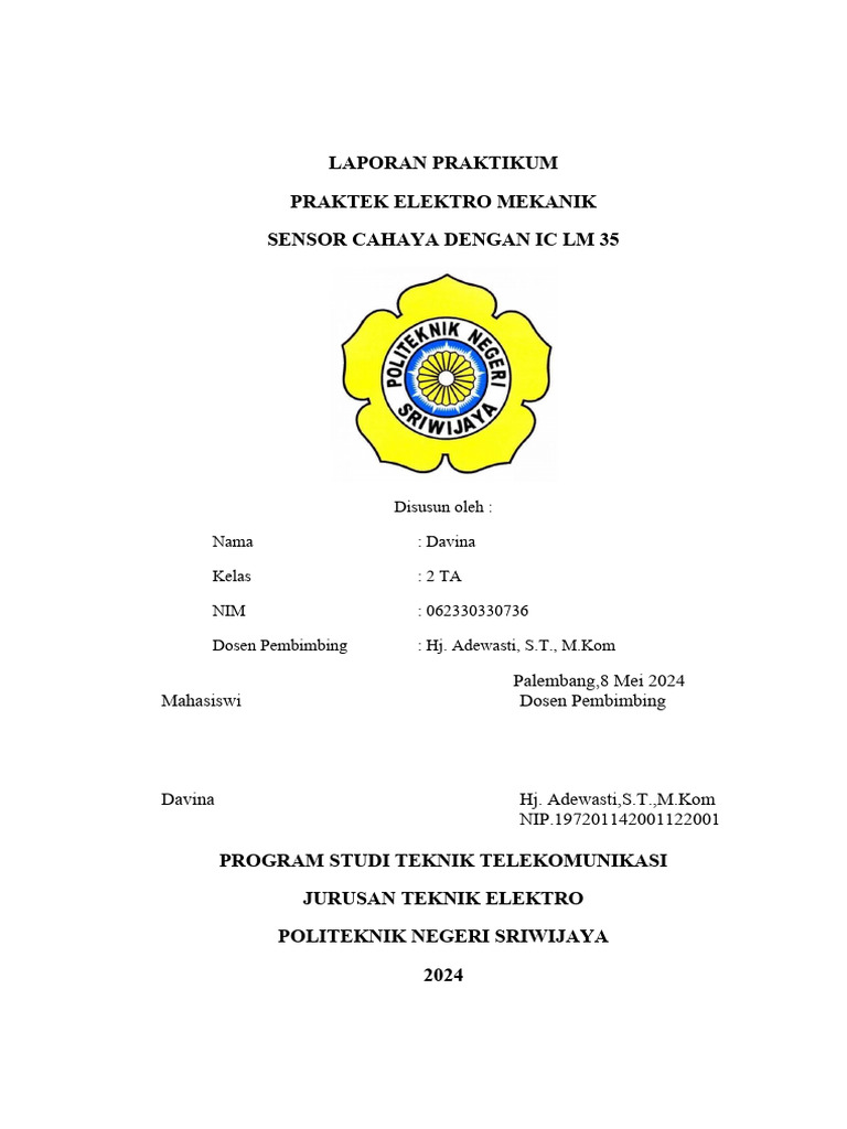 Rangkaian Sensor Suhu IC LM 35 | PDF