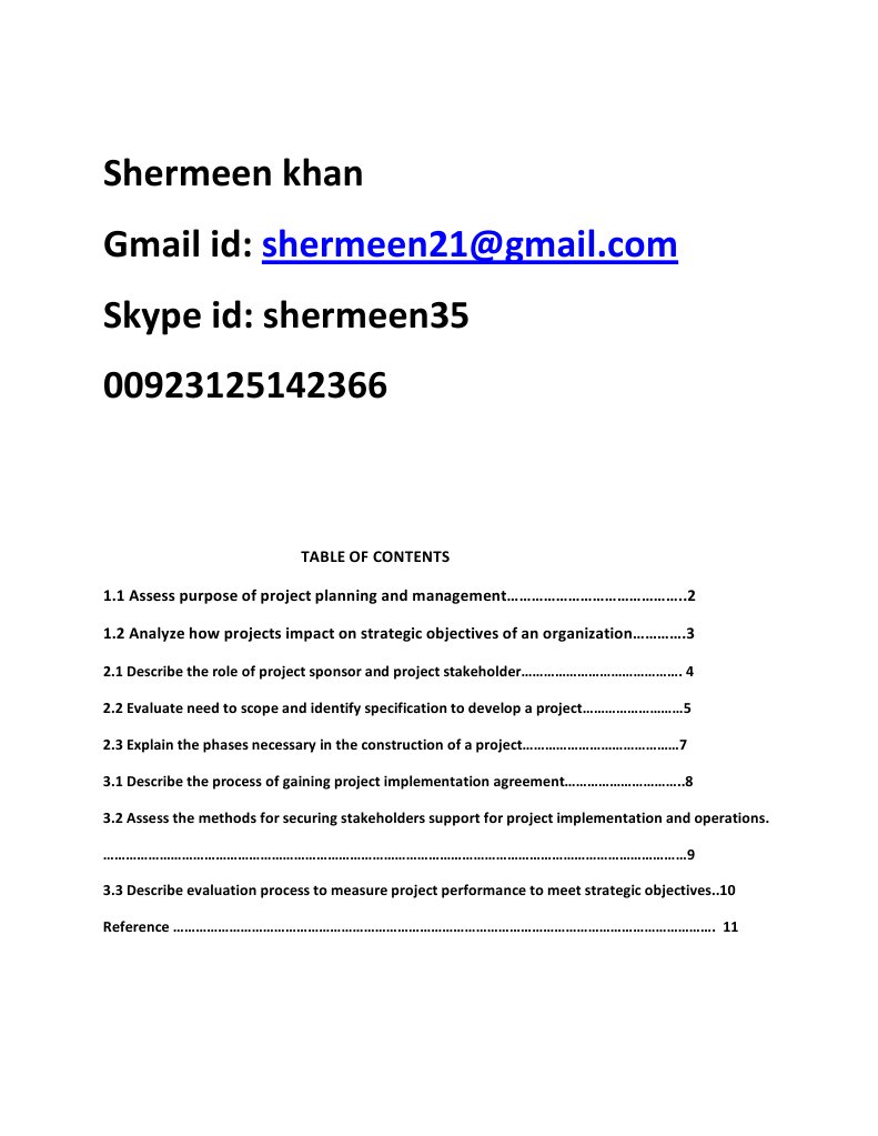 Strategic Project Management | PDF | Business