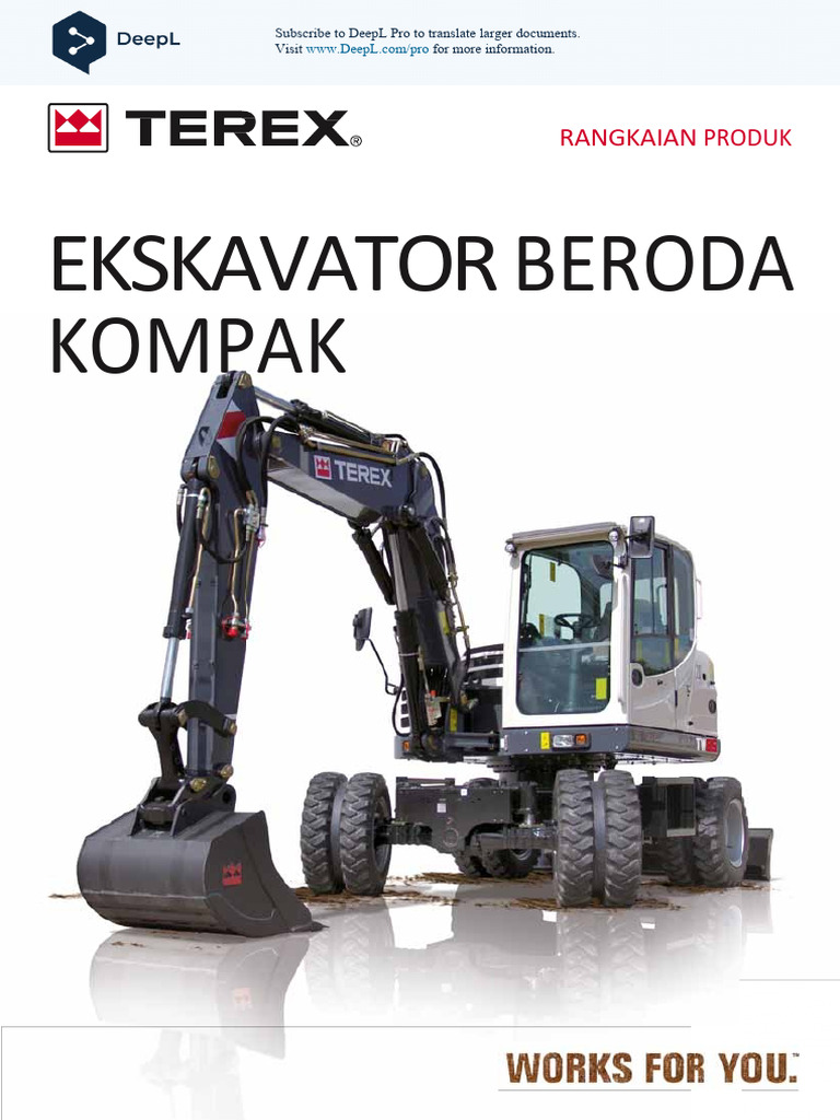 409834946-Terex-Excavator Id | PDF | Teknologi & Rekayasa