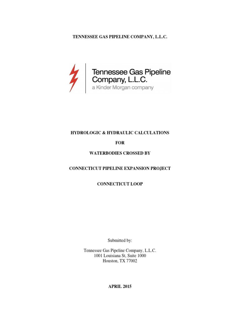 Hydrologic & Hydraulic Calculations for the Waterbodies by Connecticut ...