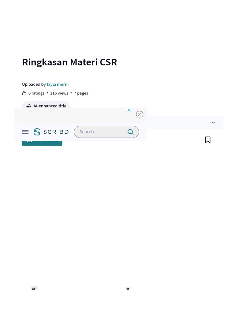 Ringkasan Materi CSR - PDF | Download Free PDF | Scribd | Digital Technology