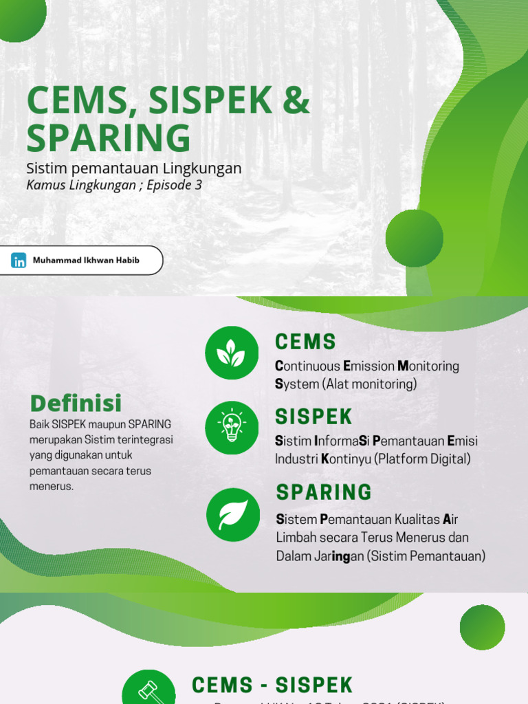 Kamus Lingkungan Episode 3 CEMS & SPARING | PDF