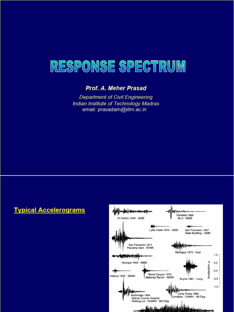 Response Spectrum Analysis in Design | PDF | Spectral Density | Damping