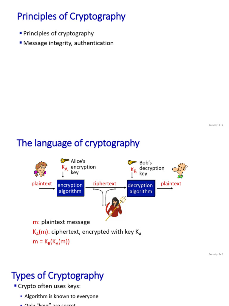 Handout 7 - Cryptography | PDF | Cryptography | Public Key Cryptography