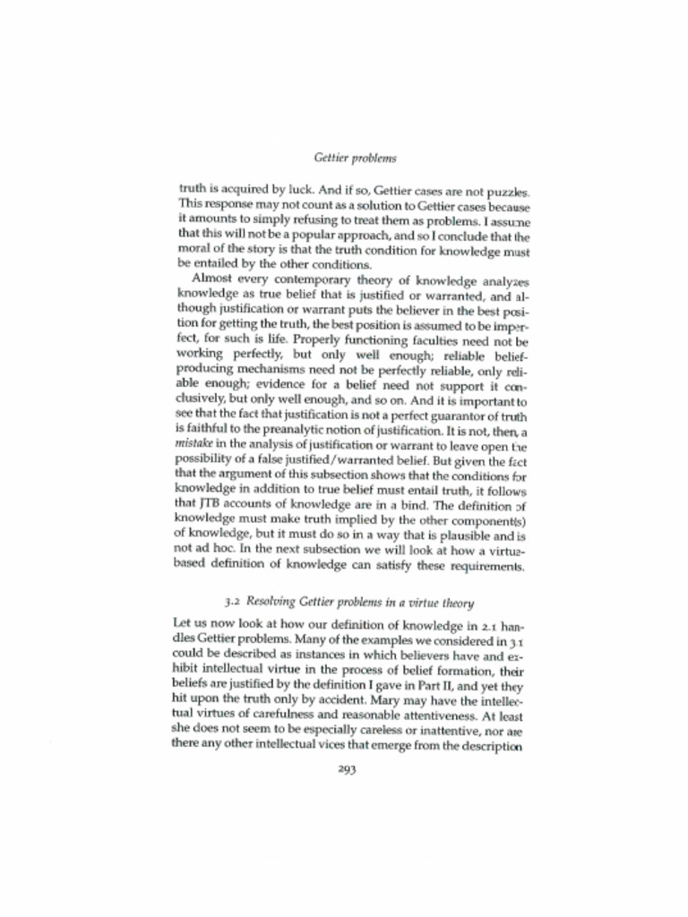 Zagzebski - Resolving Gettier Problems | PDF