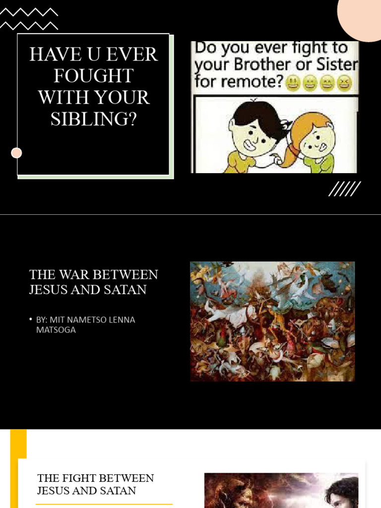 Spiritual Warfare: Jesus vs. Satan | PDF