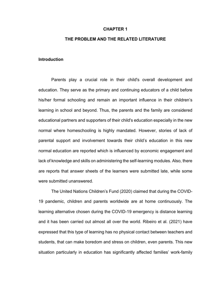 Sample-Chapter-1-and-2-Qualitative | PDF | Learning | Distance Education