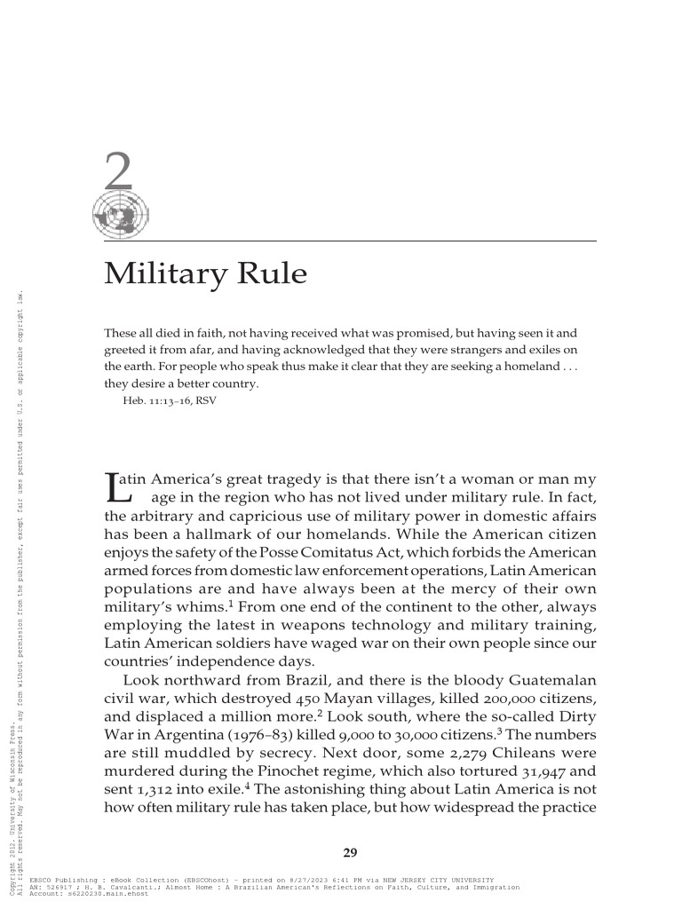 Cavalcanti - Military Rule | PDF
