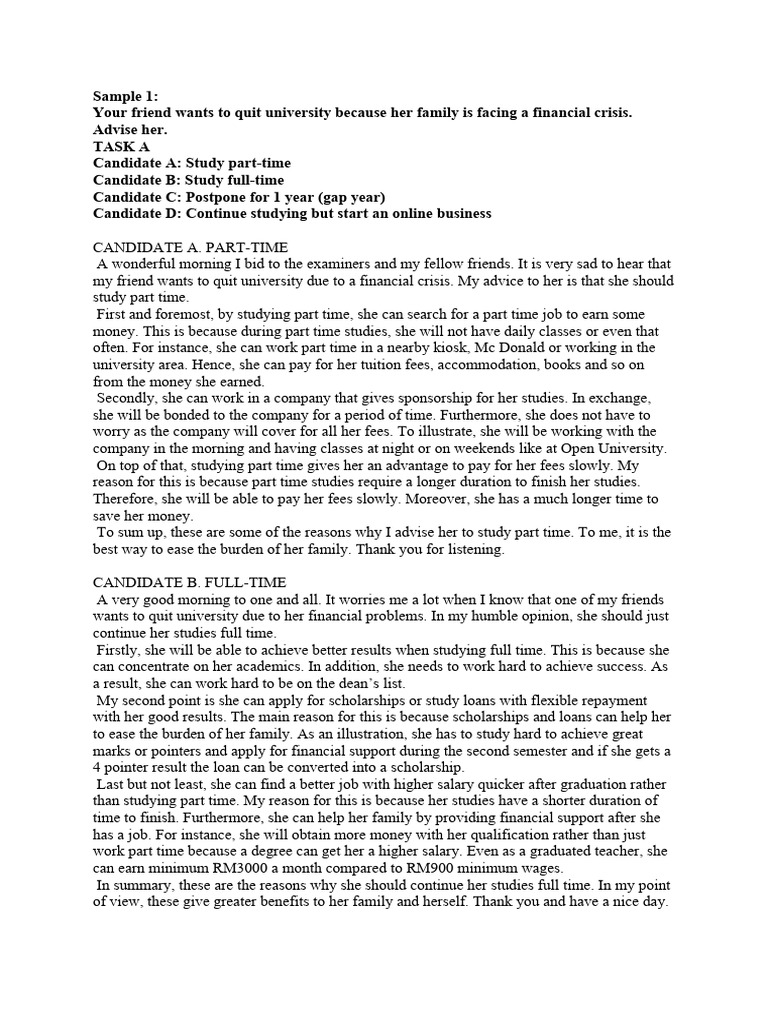 Speaking Example Q&a Muet 2 | PDF | Petroleum | Plastic