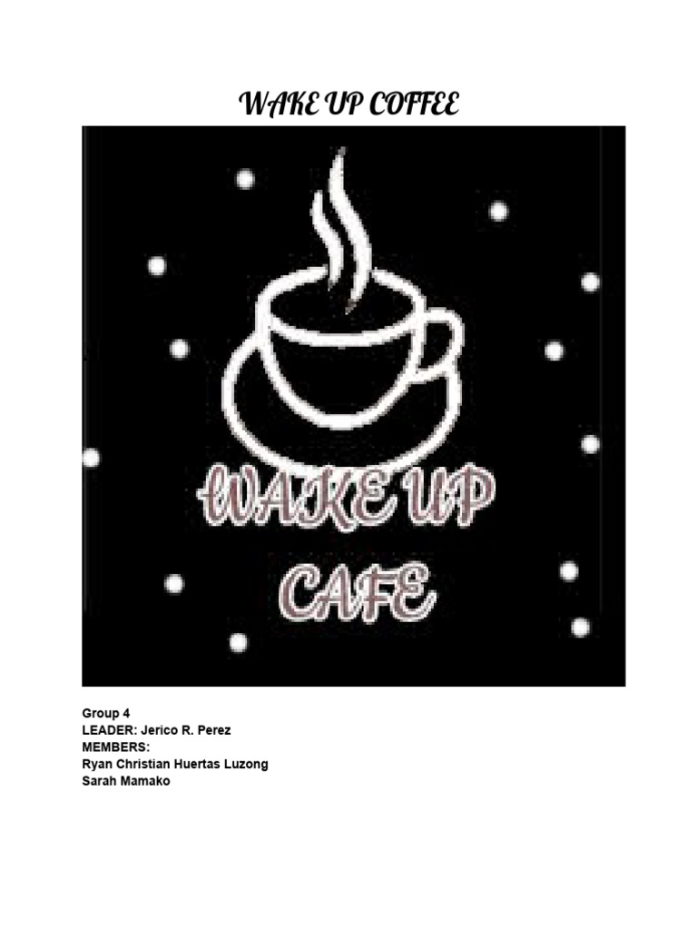 Wake-up-Cafe | PDF | Coffee | Coffeehouse
