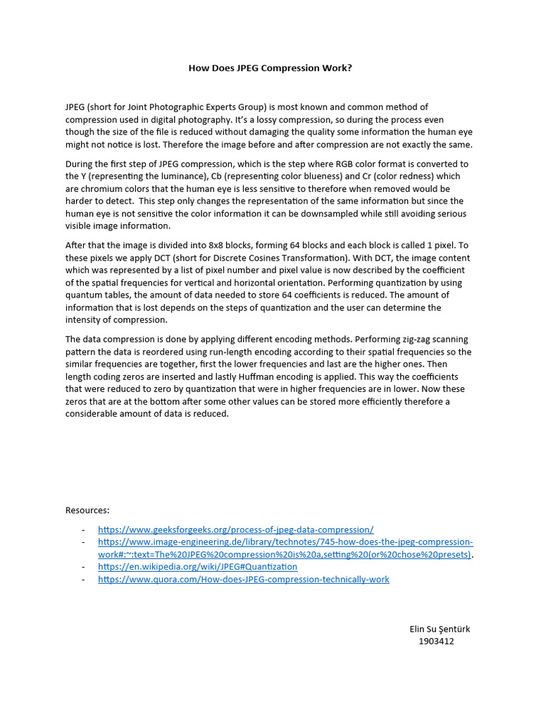 1903412HW | PDF | Data Compression | Digital Technology