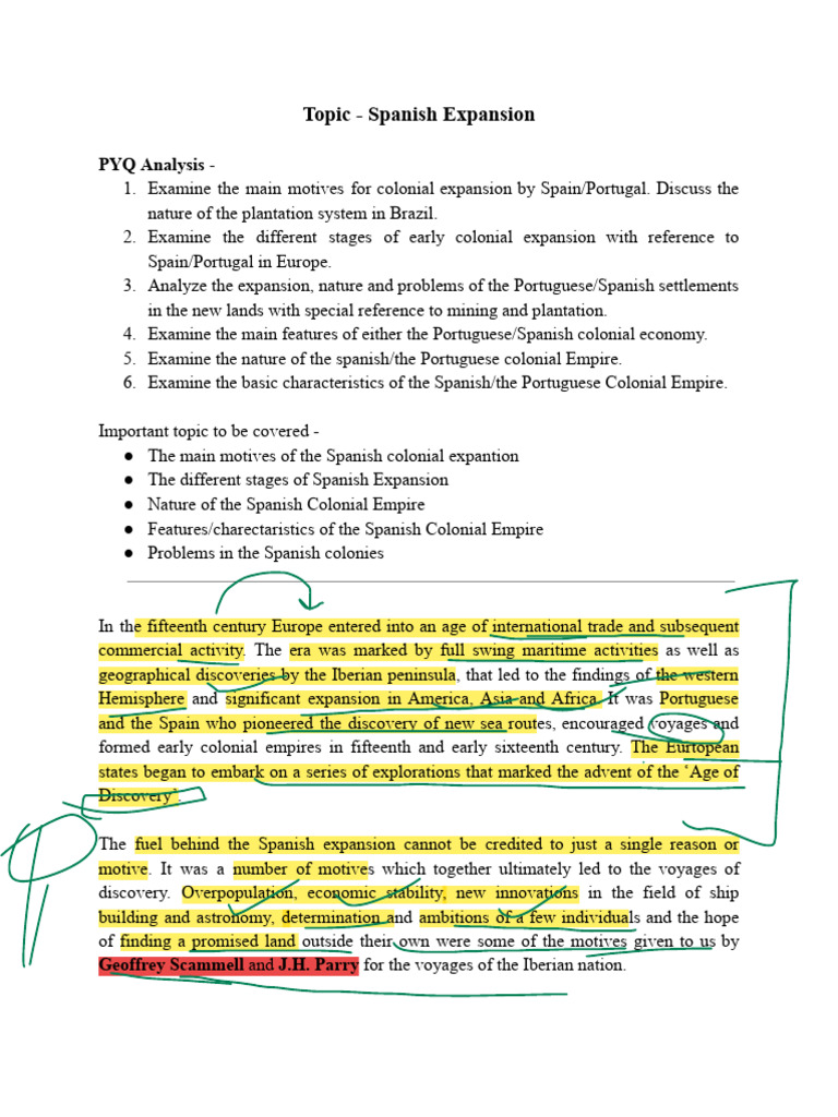 The Spanish Expansion (Final) | PDF | Spanish Empire | Conquistador