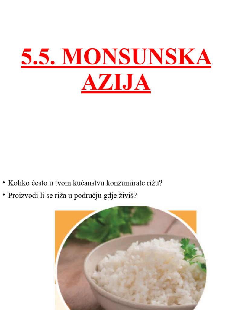 5.5. Monsunska Azija | PDF