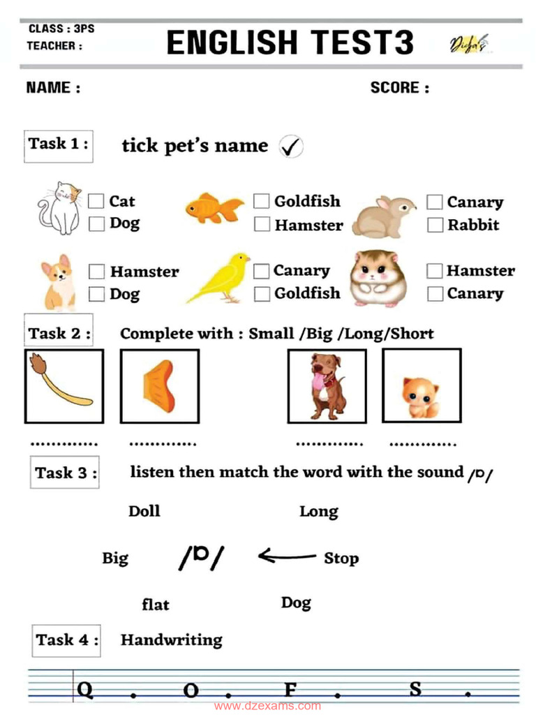 Dzexams 3ap Anglais 938880 | PDF