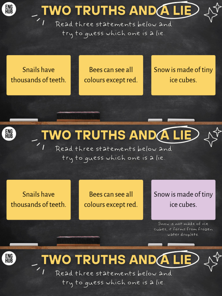 B1-B2 Two Truths and A Lie | PDF | Zoology