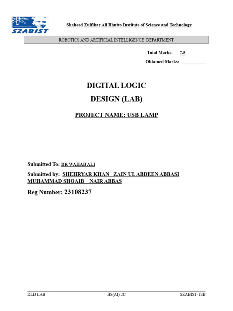 DLD Lab Proposal | Download Free PDF | Lighting | Light Emitting Diode