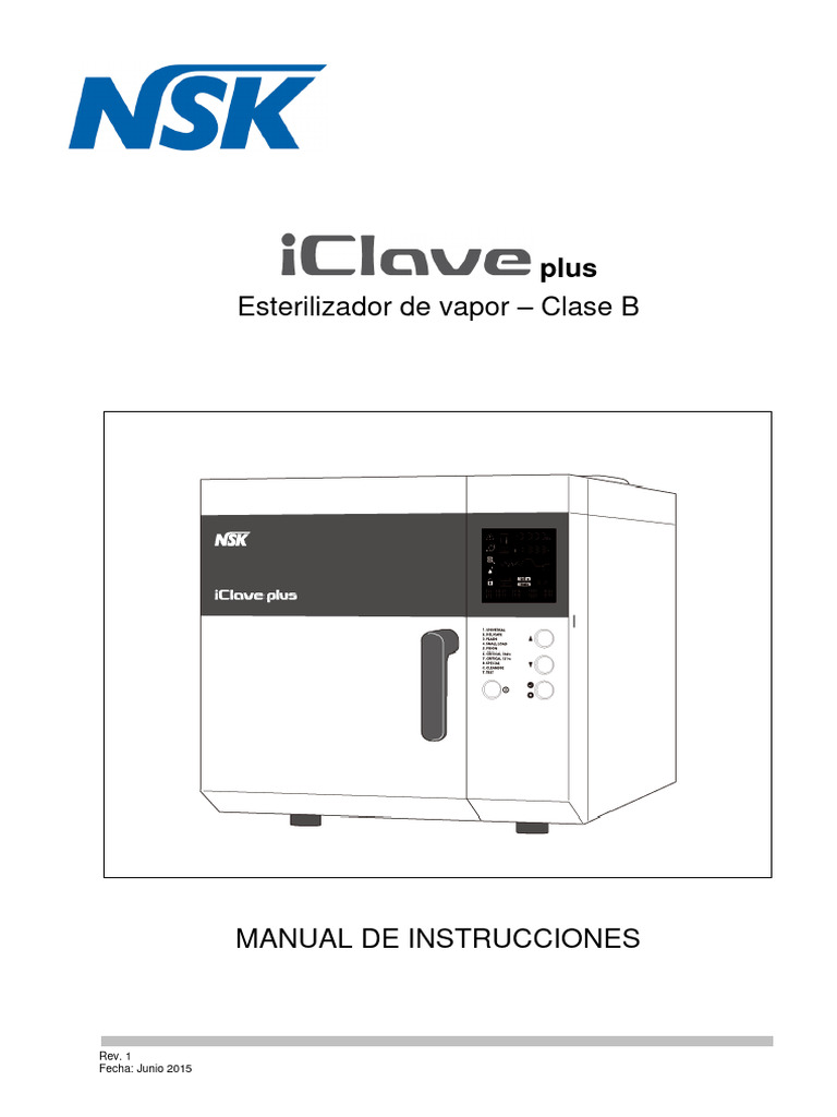 NSK Iclave Plus | PDF | Agua | Archivo de computadora