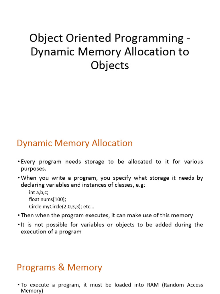Oop Lecture 8 Download Free Pdf Pointer Computer Programming Variable Computer Science 