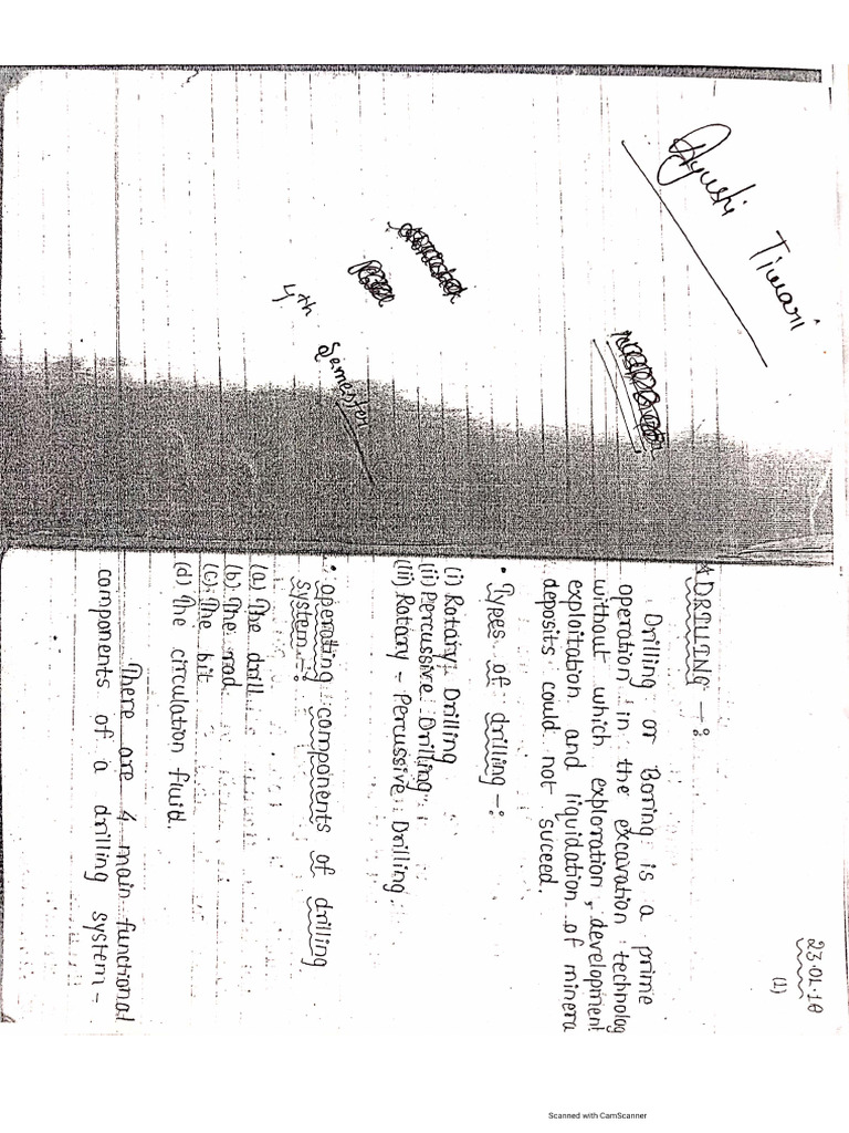 Drilling Blasting Notes - Btech Mining Sem IV - ZZ - Ayush | PDF