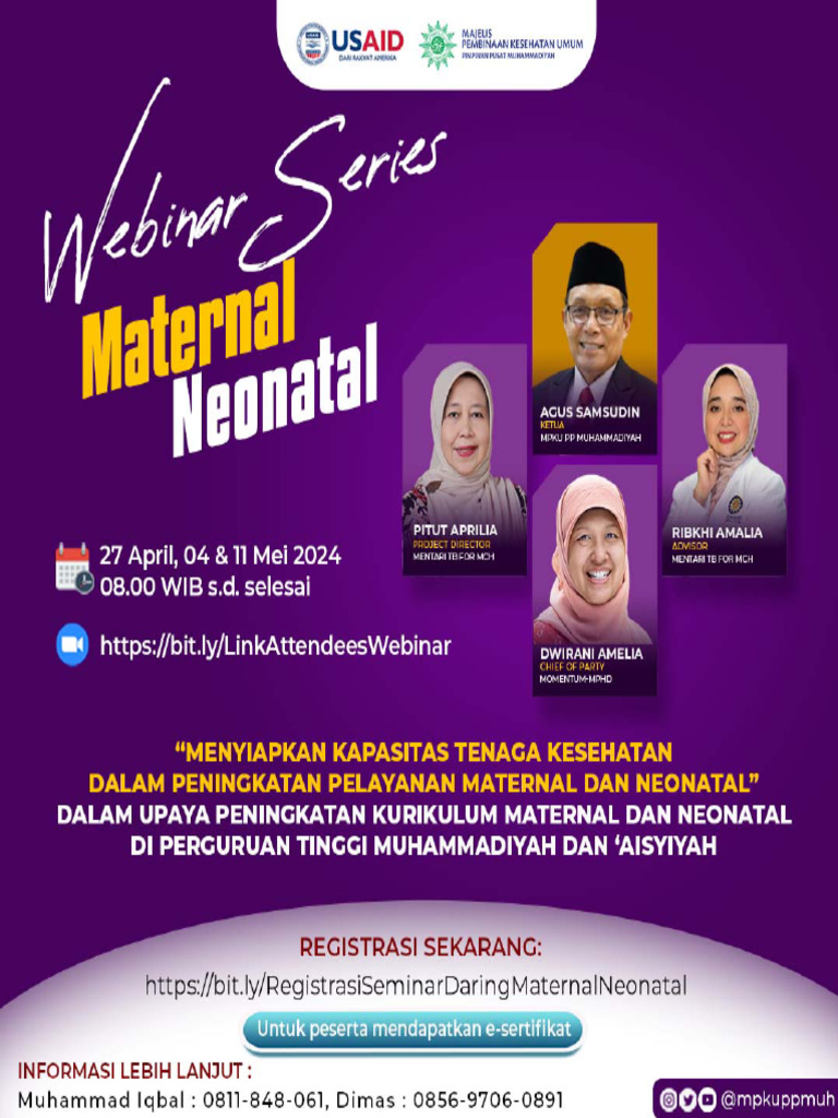 Flayer Webinar Maternal Neonatal | PDF