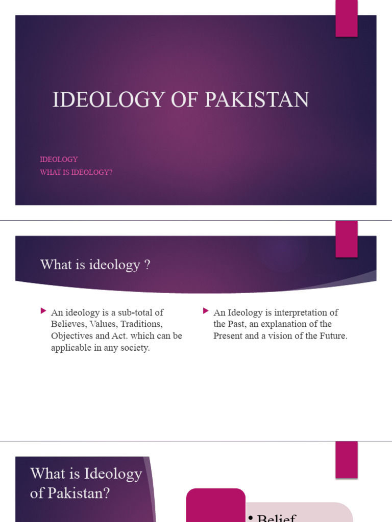 Ideology Of Pakistan 1 Pdf Two Nation Theory Pakistan