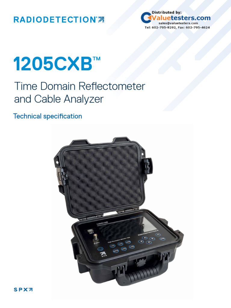 Schonstedt 1205cbx Technical Specs Data Sheet | PDF | Usb | Electronics