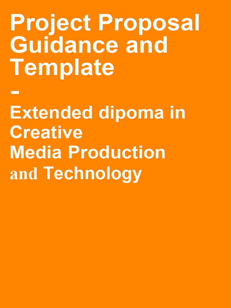 Creative Media Project Proposal Template | PDF | Page Layout | Books