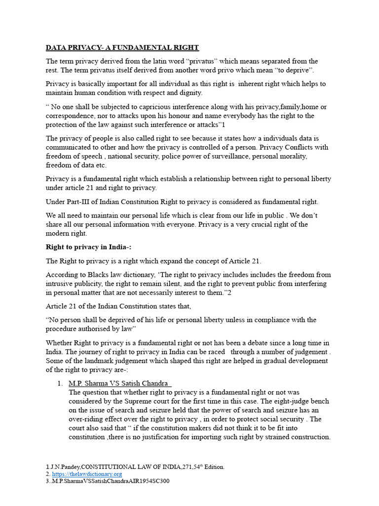 Constitution | PDF | Right To Privacy | Privacy