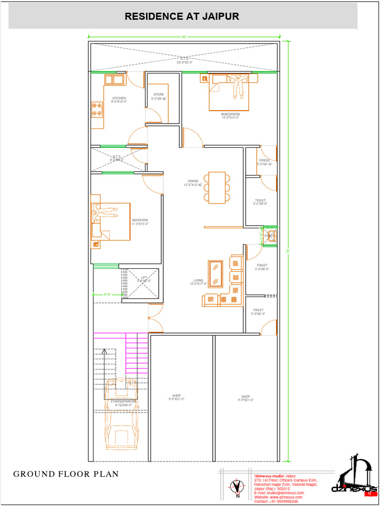Neelam Bharti 30X70 Ground Floor Plan | PDF