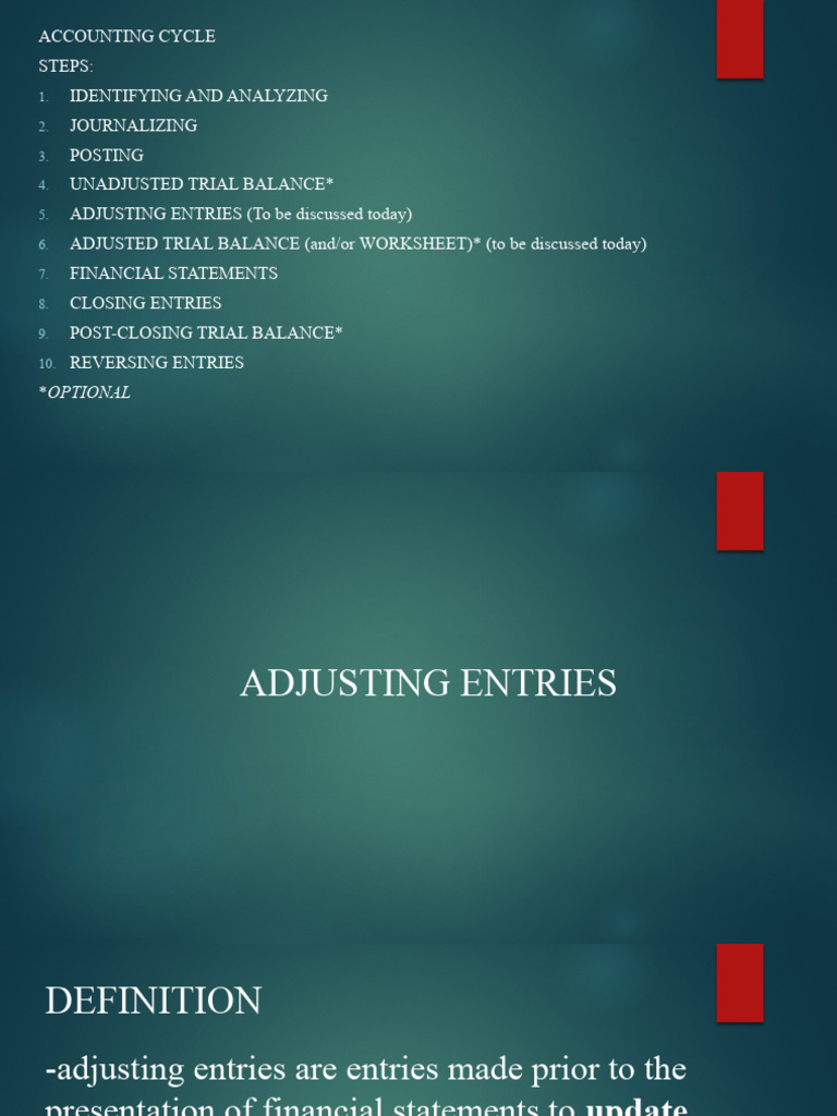 05.07.24 Online Class Adjusting Entries and Worksheet | PDF | Expense ...