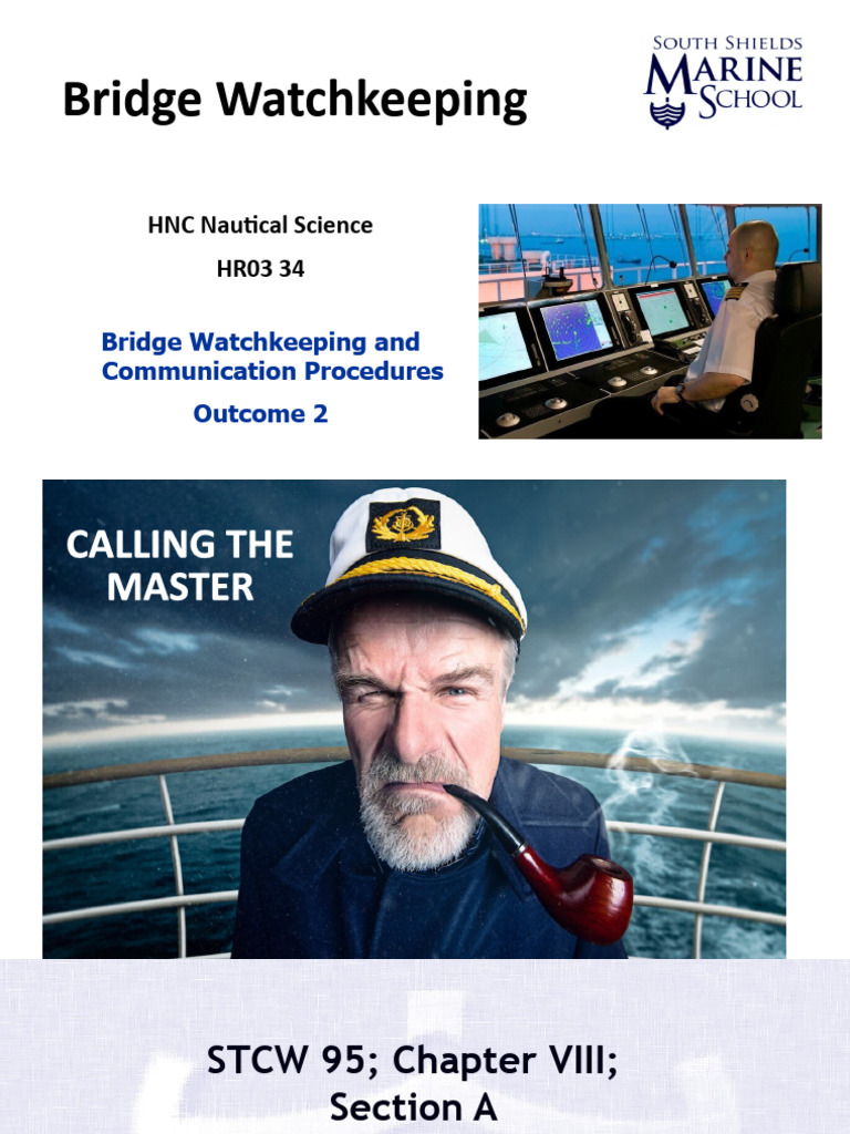 Bridge Watchkeeping Procedures Guide | PDF | Navigation | Shipping