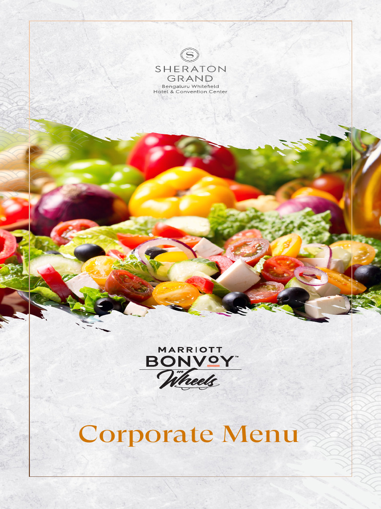 Sheraton Grand pack Menu V8 | PDF | Thai Cuisine | Asian Cuisine