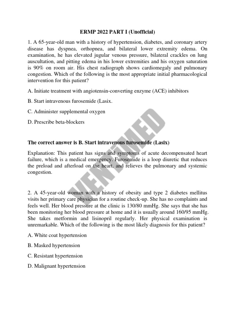 ERMP | PDF | Myocardial Infarction | Asthma