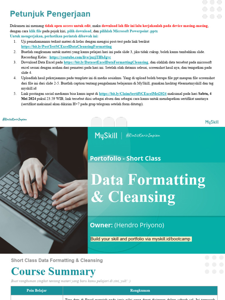 Mini Task Data Formatting & Cleansing | PDF