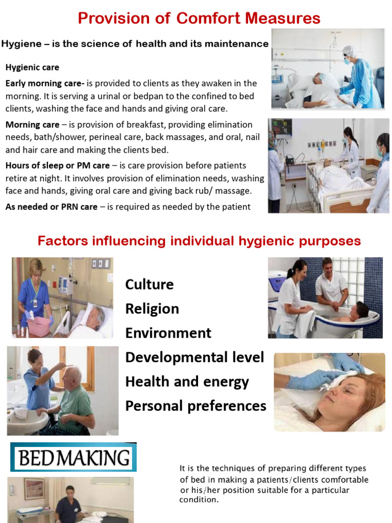 Comfort Measures and Hygiene Procedures | PDF | Toothbrush | Nail (Anatomy)