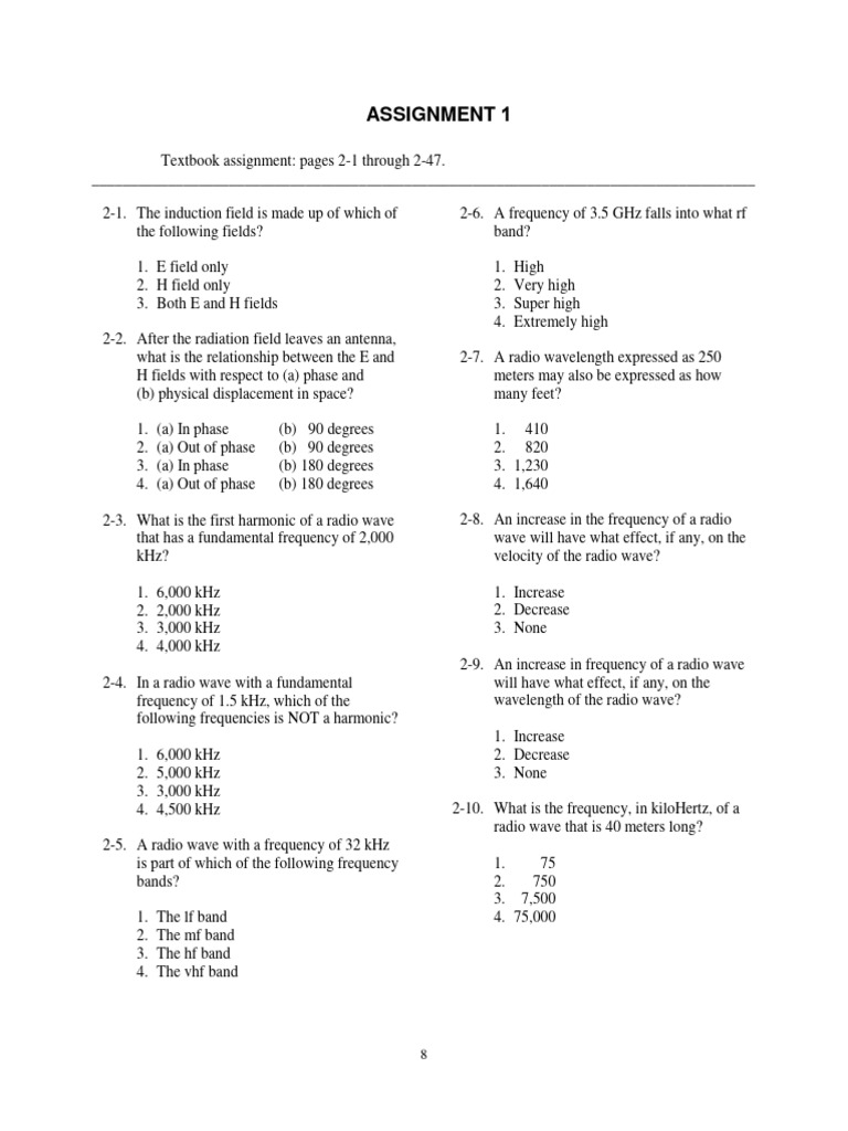 Assignment Questions | PDF | Ionosphere | Radio Propagation
