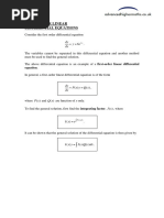 Homogeneous vs Non-Homogeneous DEs | PDF | Equations | Subtraction