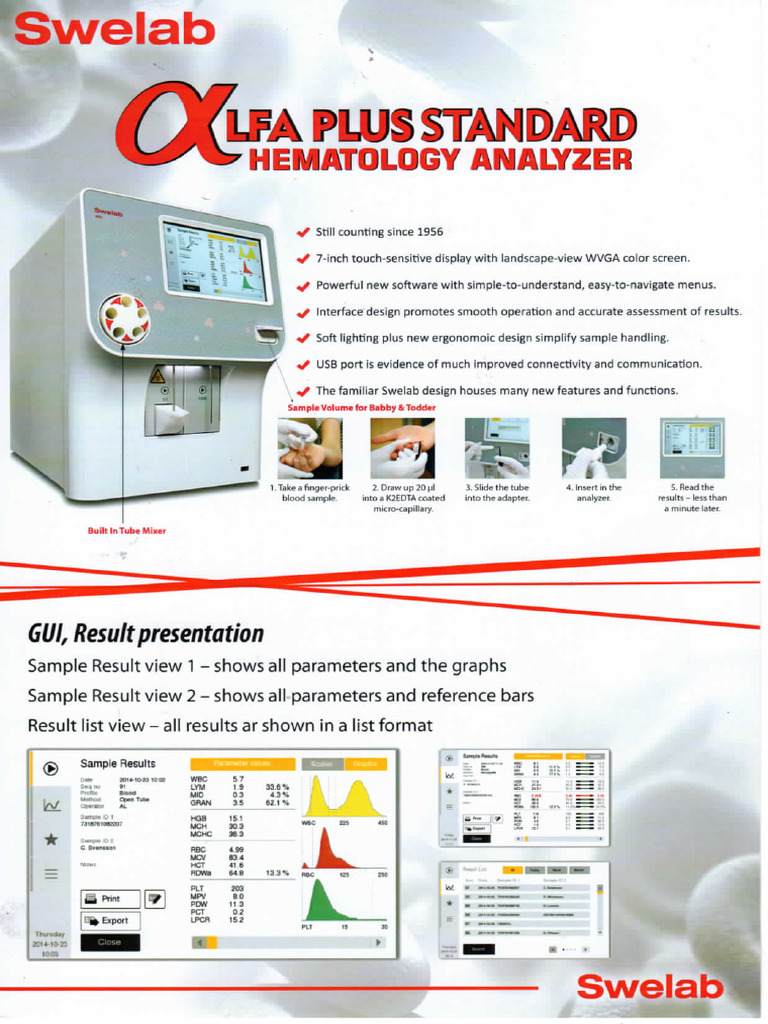 Brosur Swelab Alfa Plus Standard | PDF