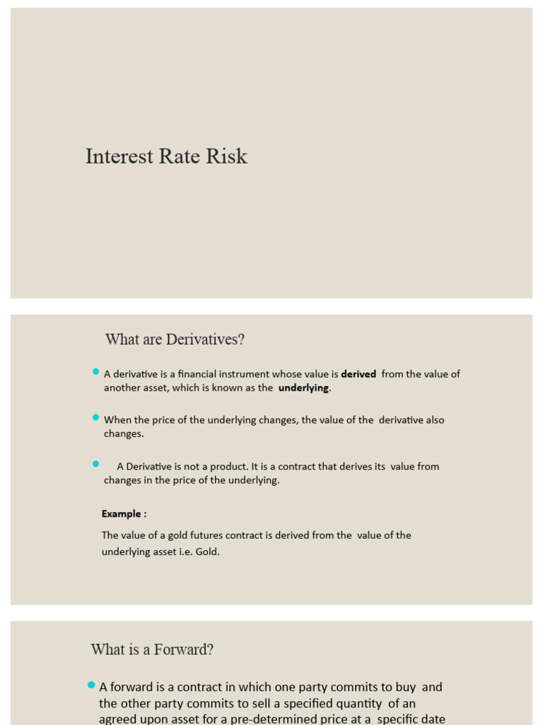 Managing Interest Rate Risk Revised | PDF | Option (Finance ...