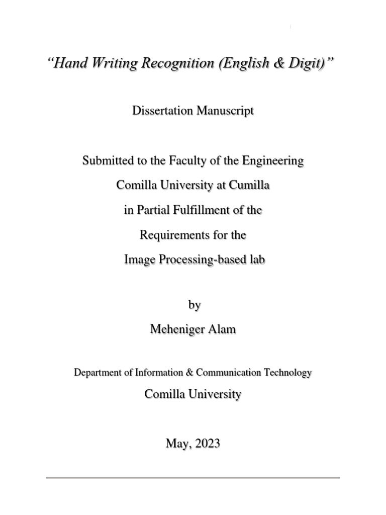 Hand Writing Recognition English and Dig | PDF | Deep Learning ...