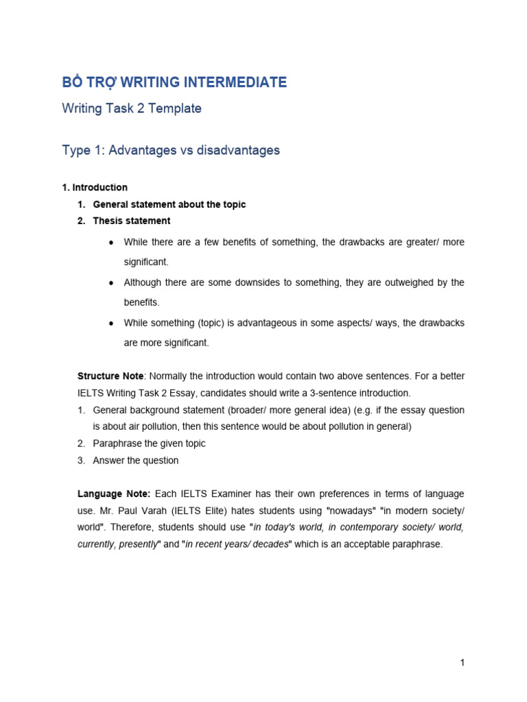 Bổ Trợ Writing Intermediate | PDF | Reason | Essays