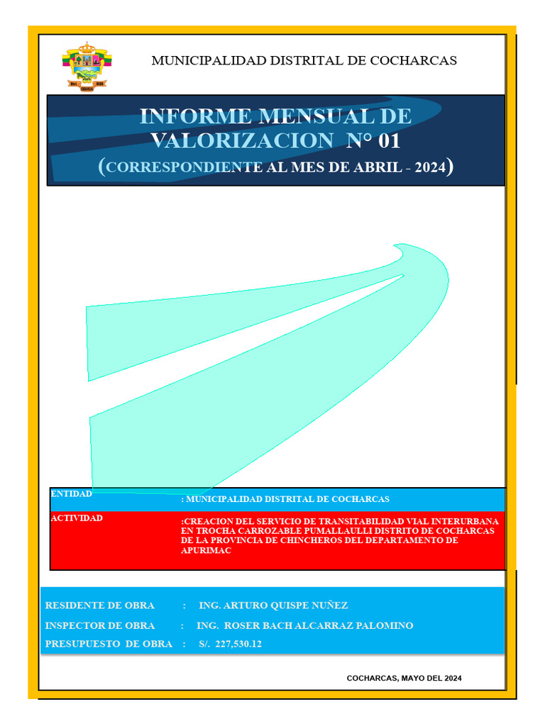 Informe Mensual Diciembre 2023 Residente Obra | PDF Informe Mensual Diciembre 2023 Residente Obra | PDF