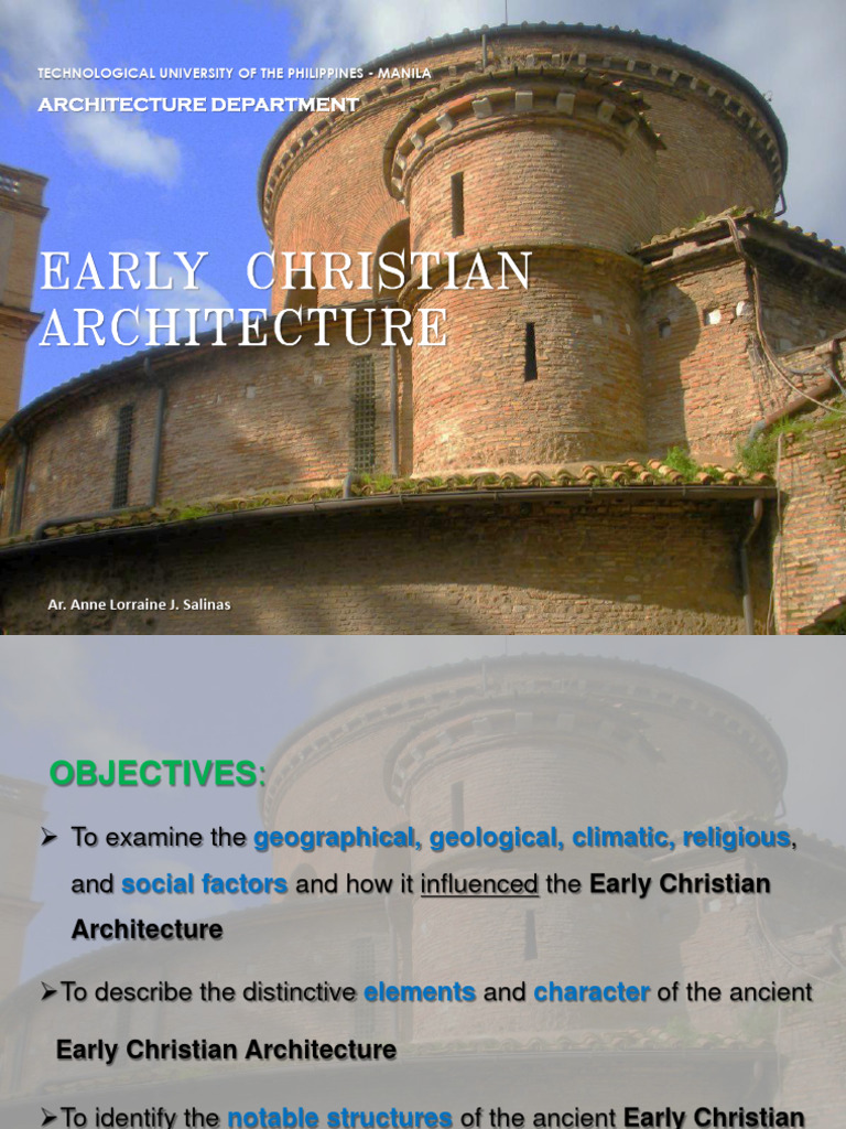 Early Christian Architecture Overview | PDF | Church (Building ...
