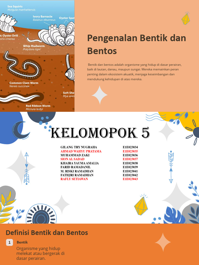 Pengenalan Organisme Bentik dan Bentos | PDF | Ilmu Sosial | Sains ...