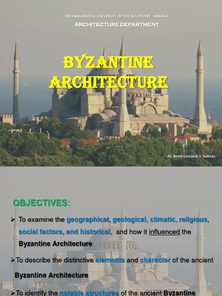 Byzantine Architecture | PDF | Dome | Vault (Architecture)