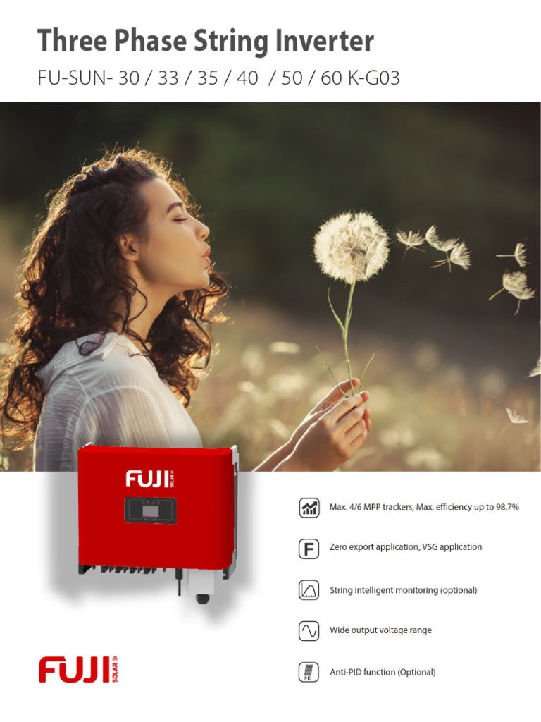 Fuji Inverter Data Sheet | PDF | Power Inverter | Alternating Current