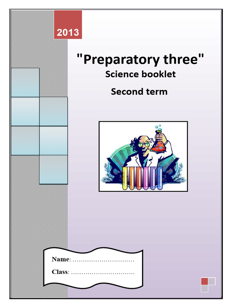 Booklet Questions Prep.3 Term 2-الامتحان التعليمى | PDF | Mixture | Voltage